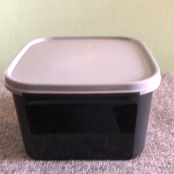 Tupperware | Art | Small Tupperware Photo Storage Lid Gray Bottom Black ...